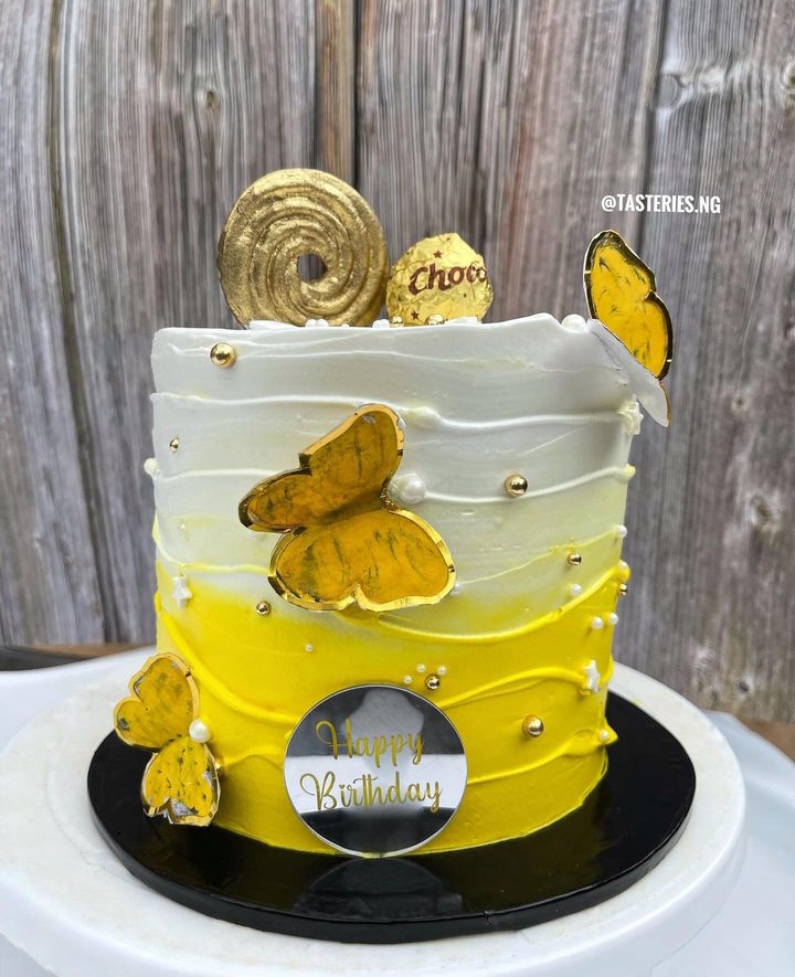 Yellow Mellow Birthday Cake – TasteriesNigeria
